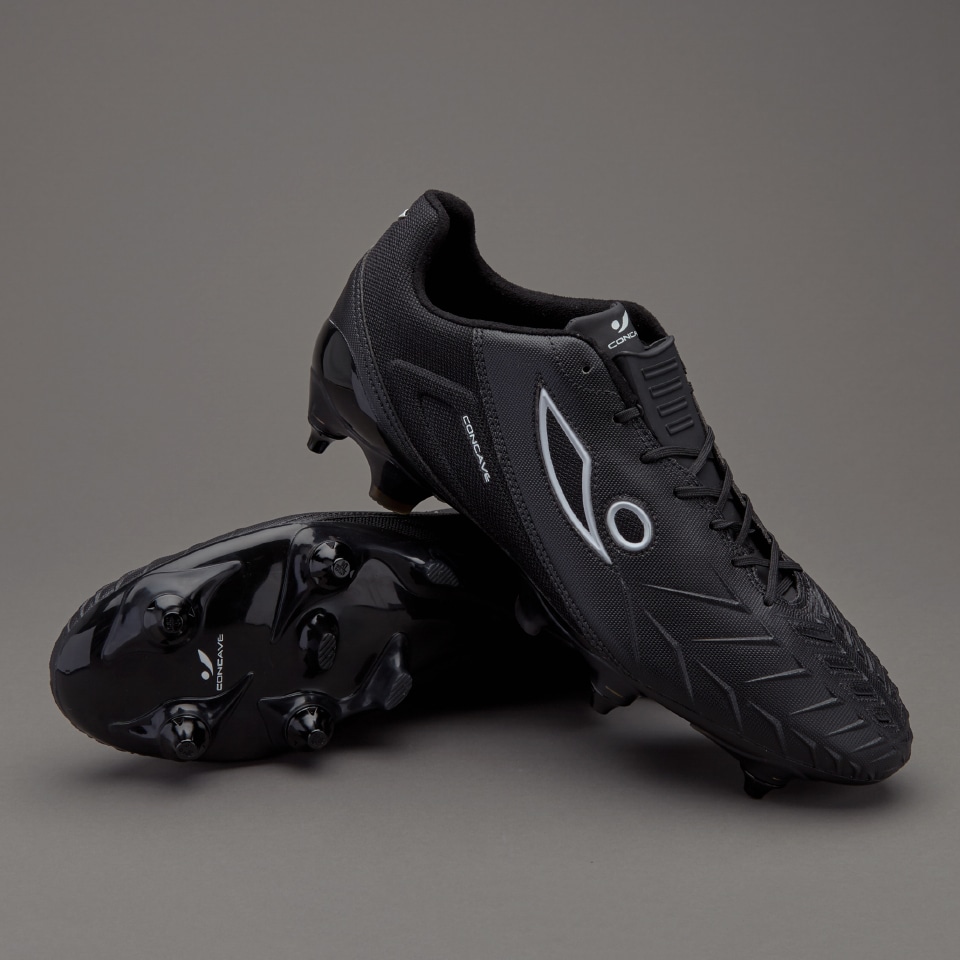 Concave Halo+ MF SG - Mens Soccer Cleats - Soft Ground - Black/White