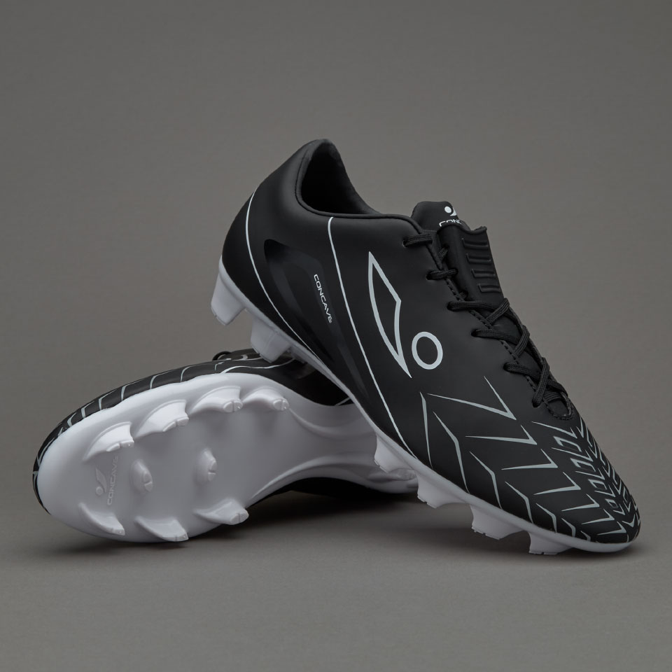 Concave Kids Halo+ FG - Youths Soccer Cleats - Firm Ground - Black ...