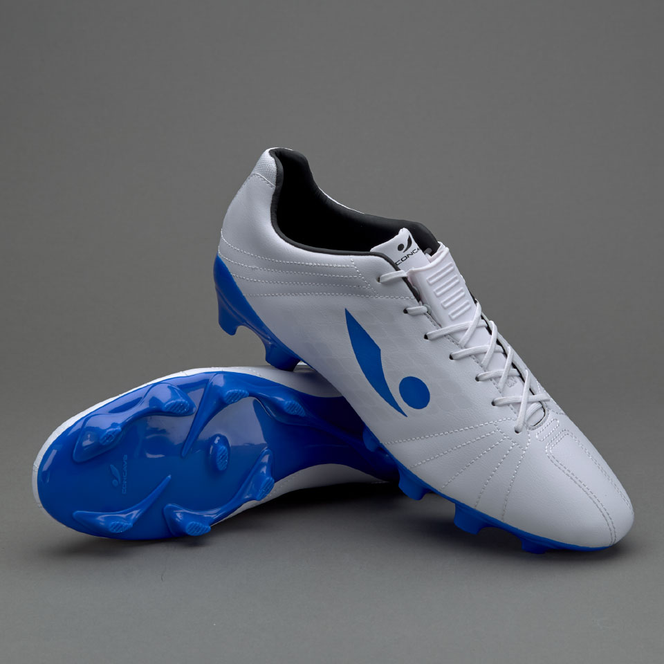 Concave Aura 2.0 FG - Mens Soccer Cleats - Firm Ground - White/Blue
