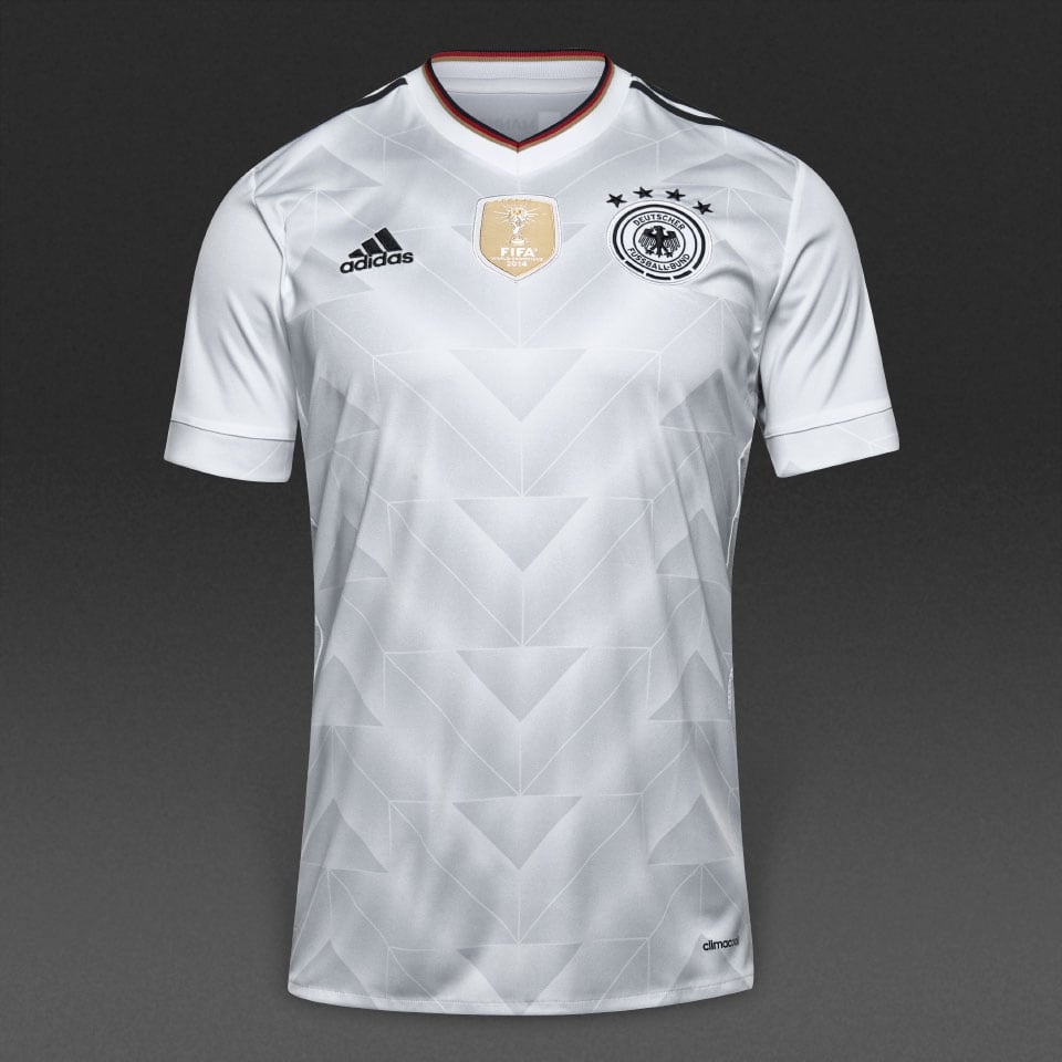 adidas Germany 2017 Home Shirt - Mens Replica - Shirts - White/Black