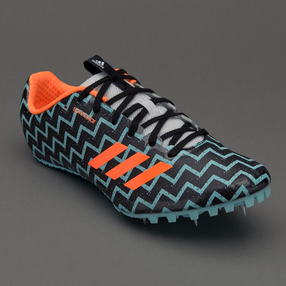 adidas Womens Sprintstar - Core Black/Glow Orange S14/Easy Mint S17 ...