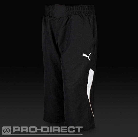 Puma Soccer Apparel - Puma Italia 3/4 Pants - Mens Bottoms - Black