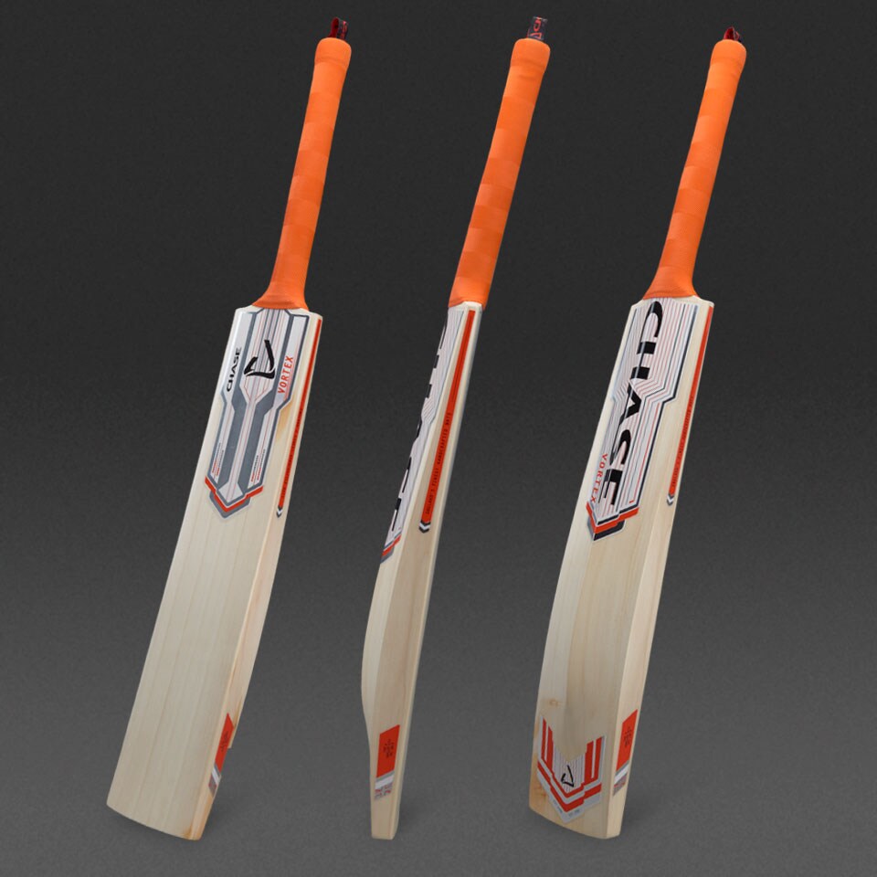 Chase Vortex Cricket Bat - Cricket Bats - Silver/Orange | Pro:Direct ...