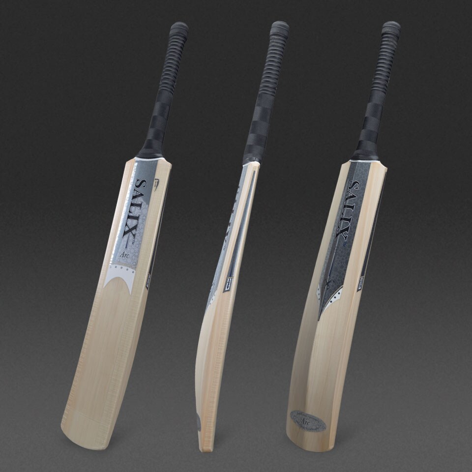 Salix Arc Alba Cricket Bat - Cricket Bats - Silver/Black