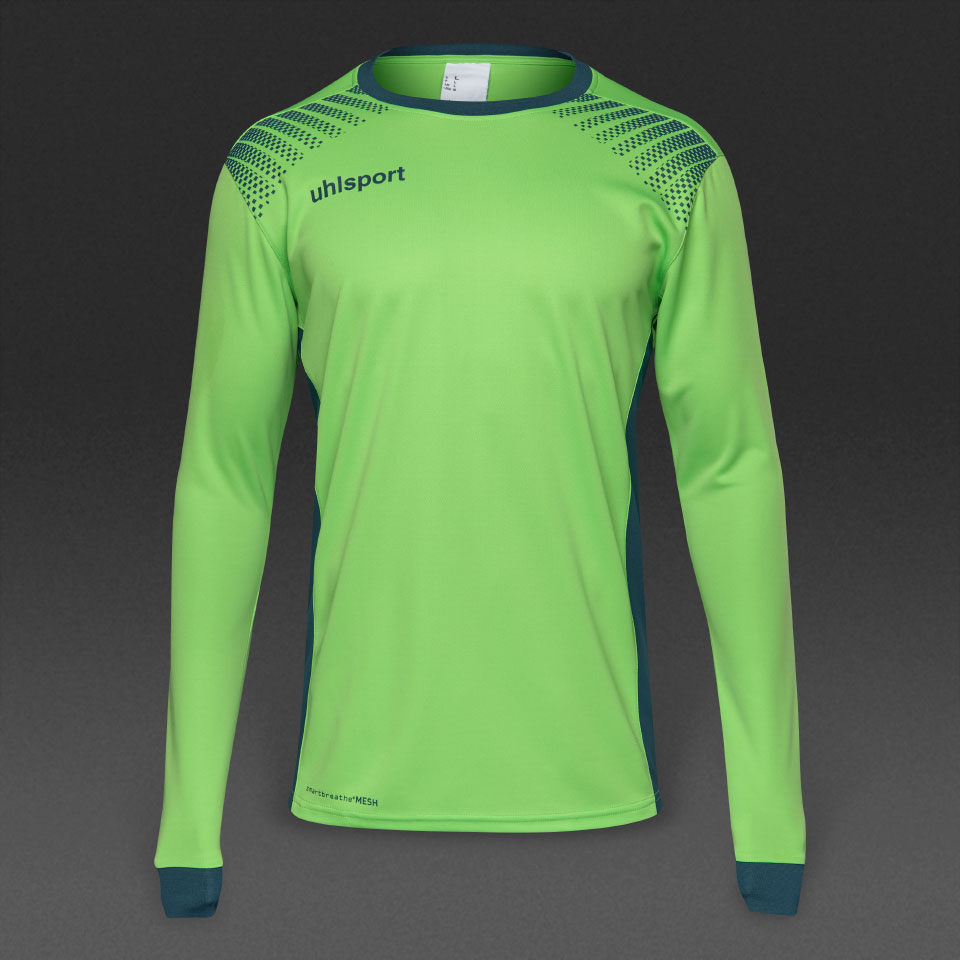 Uhlsport Goal GK Jersey - Mens Goalkeeper Clothing - Flash Green/Petrol