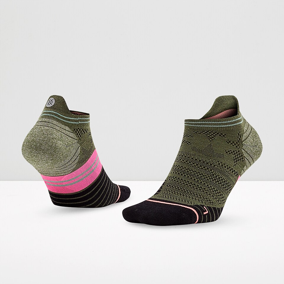 STANCE Womens Eclipse Tab Sock - Olive - Running Socks - W248C17ELI-tab ...