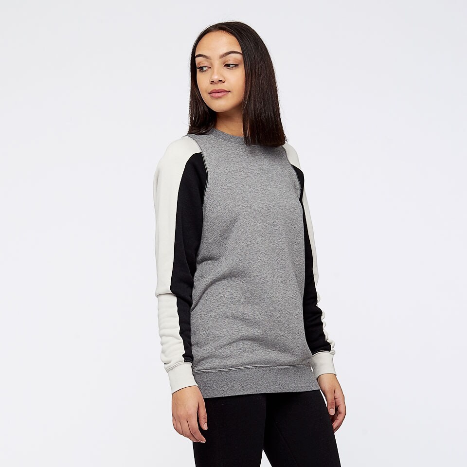 Womens Clothing - Nike Sportswear Womens Modern Crew - Carbon Heather ...