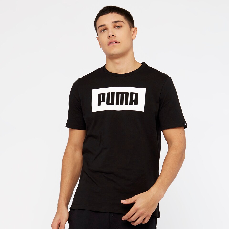 Mens Clothing - Puma Rebel Basic Tee - Cotton Black - 850554-01 | Pro ...