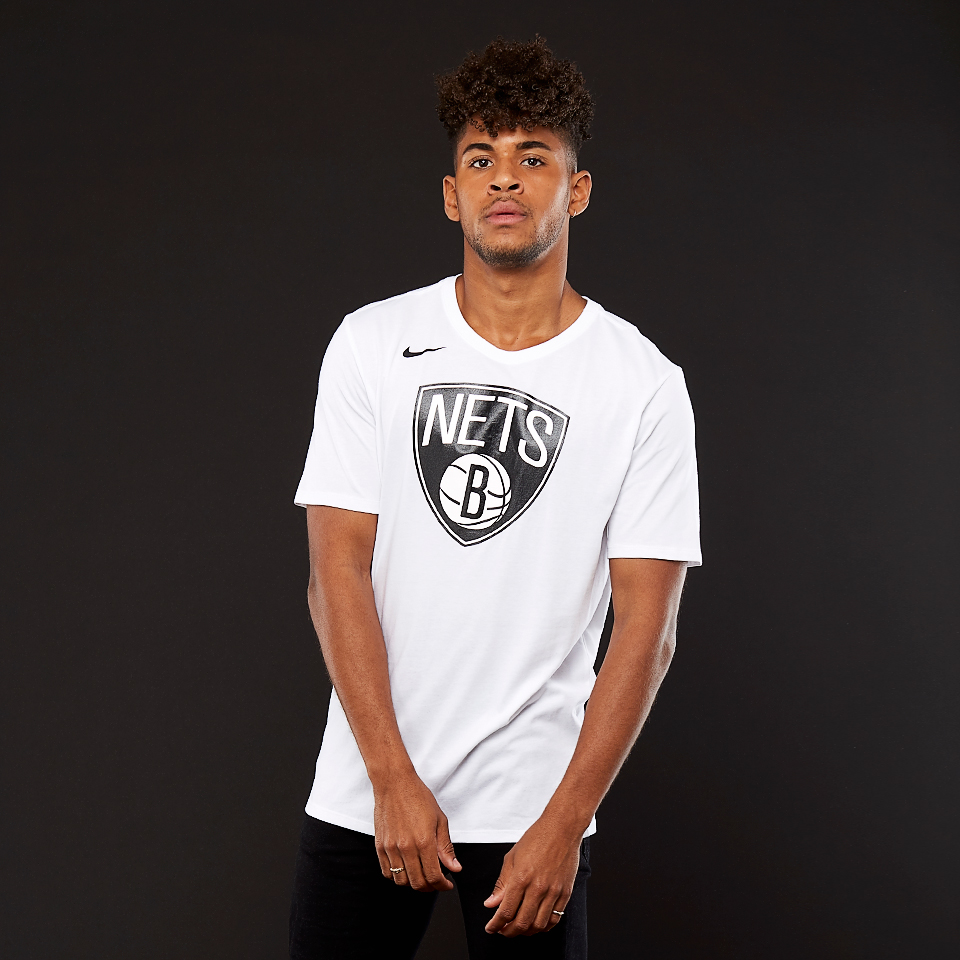 Nike NBA Brooklyn Nets Dry Logo Tee - White - Mens Replica - 870490-100 ...