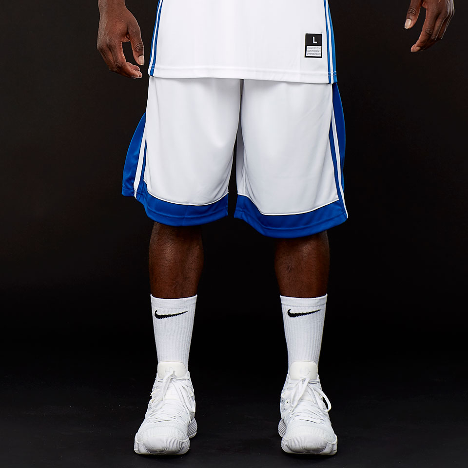 Nike National Varsity Shorts - White/Royal - Mens Basketball Teamwear ...