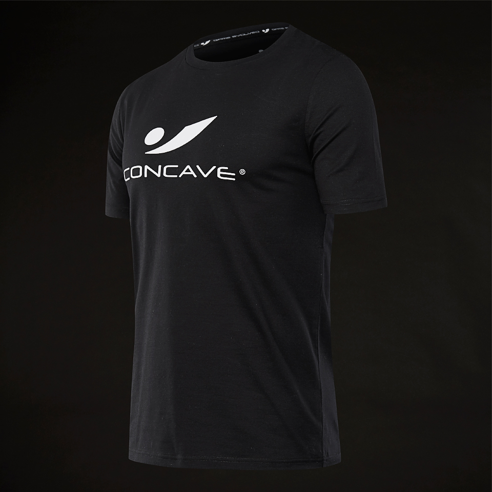 Concave Casual Logo Tee - Mens Clothing - T-Shirts - Black/White ...