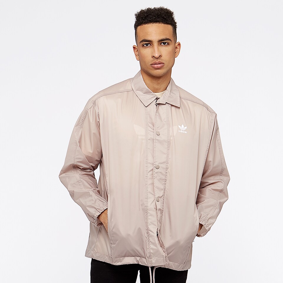 Mens Clothing - adidas Originals Trefoil Coach-Jacket - Vapour Grey ...