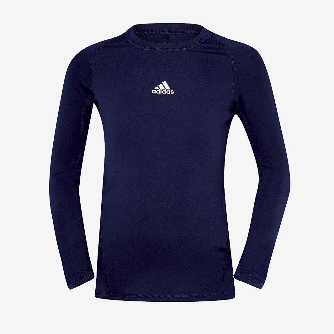 adidas Kids Alpha Skin LS Tee - Junior Base Layer - Compression - Dark ...