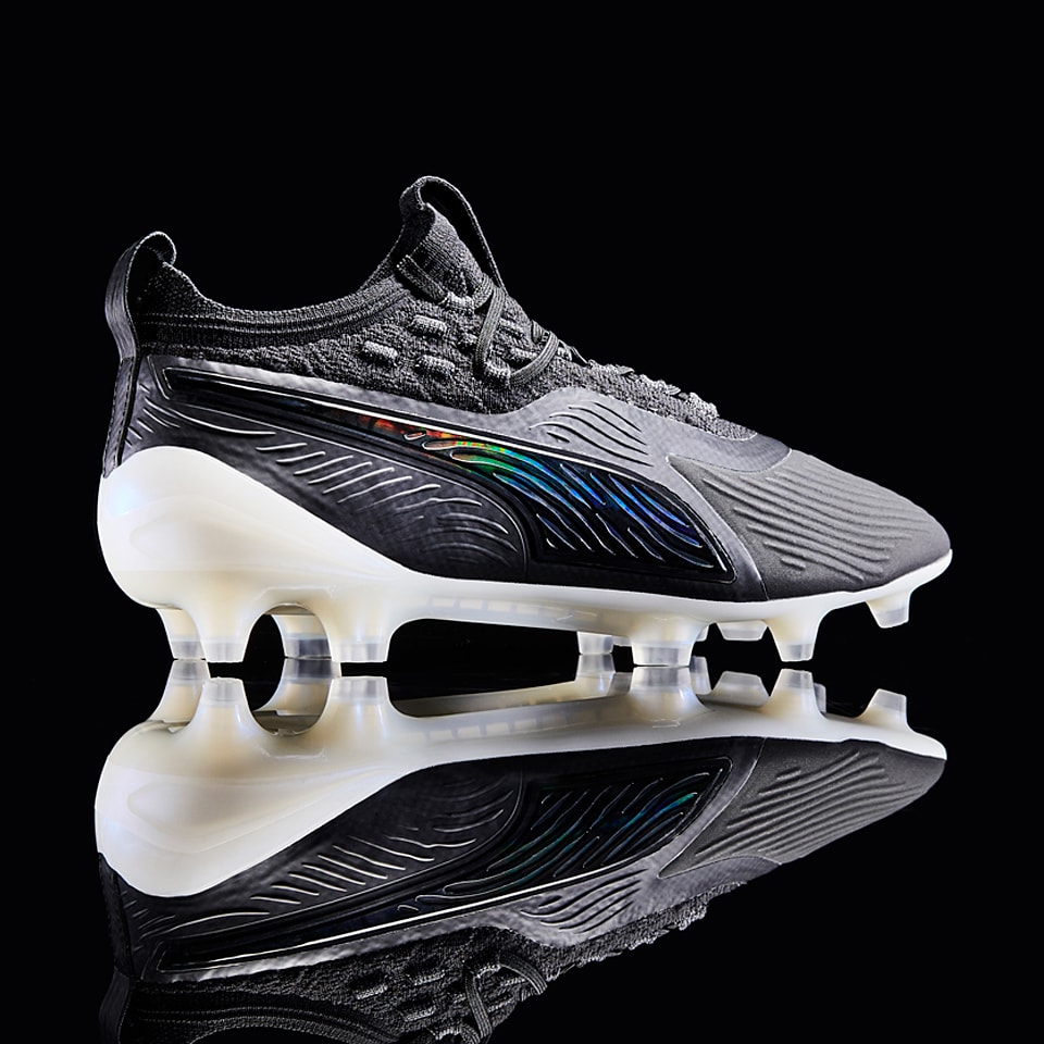 Puma One 19.1 FG/AG - Mens Boots - Firm Ground - Puma Black/Puma White ...