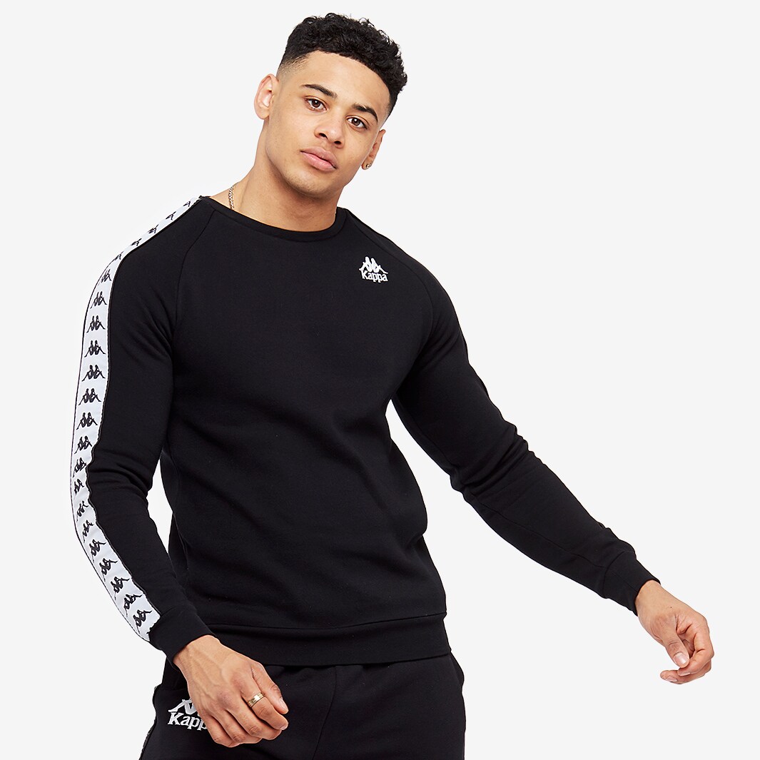 Mens Clothing - Kappa 222 Banda Arbir Sweat - Black - Sweatshirts | Pro ...