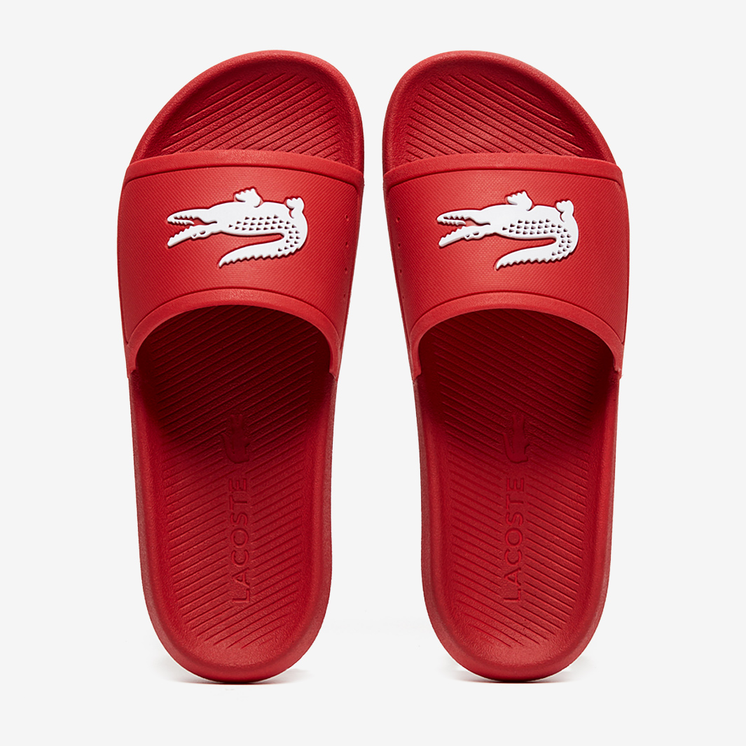 Lacoste Croco Slide 119 1 - Red - Mens Shoes | Pro:Direct Soccer