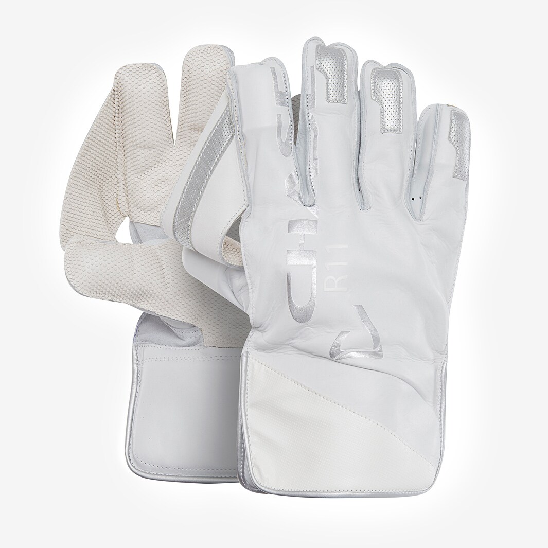 Chase R11 2019 Junior Wicket Keeping Gloves - White - Junior Wicket ...