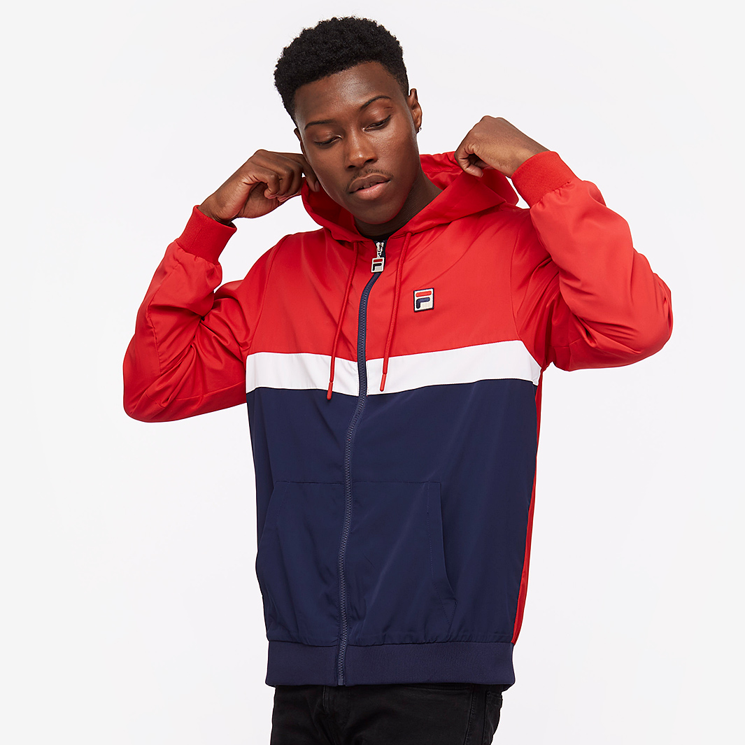 FILA Ambrose Jacket - Chinese Red - Mens Clothing