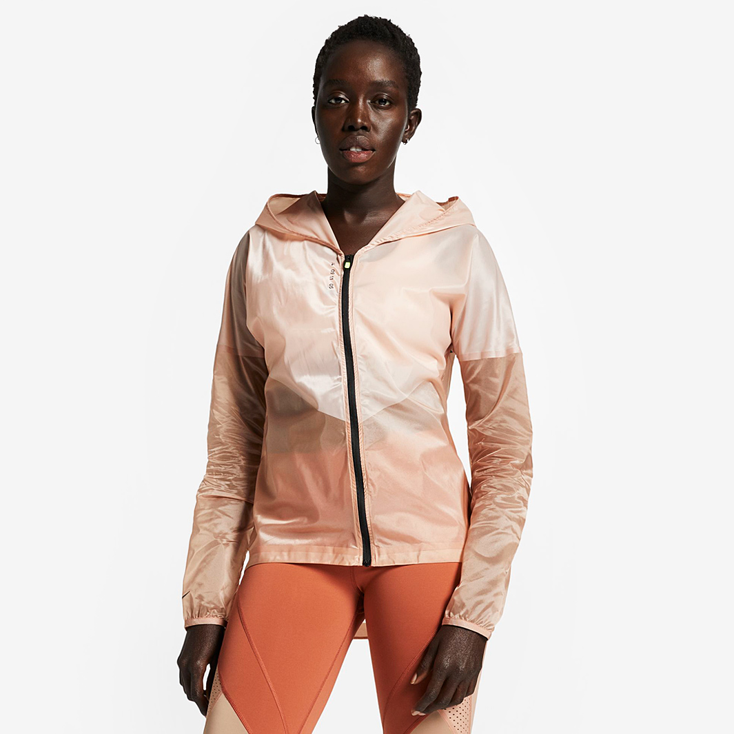 Nike Womens Tech Jacket - Rose Gold/Reflect Black - Womens Clothing ...
