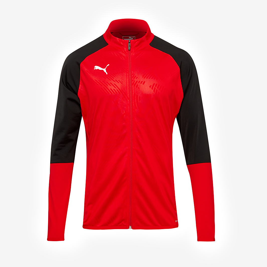 Puma Cup Training Jacket Core - Puma Red/Puma Black - Mens Football ...