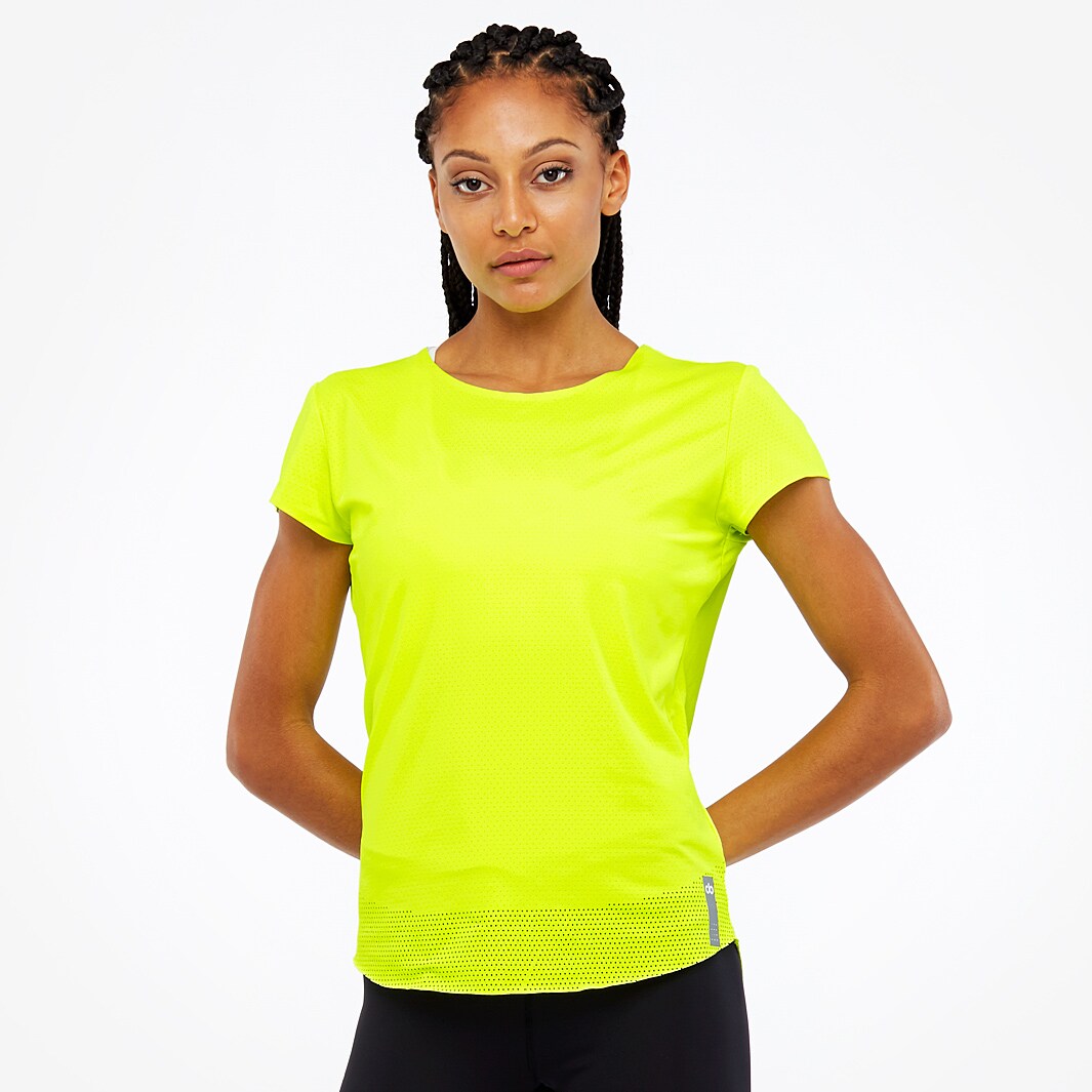 do RUN sheer speed womens t-shirt - neon/black - Womens Clothing ...