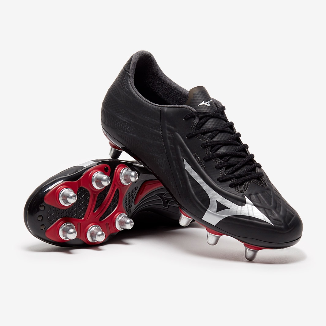Mizuno Rebula 3 RG Pro SI SG - Black / Silver - Mens Boots - Soft Ground