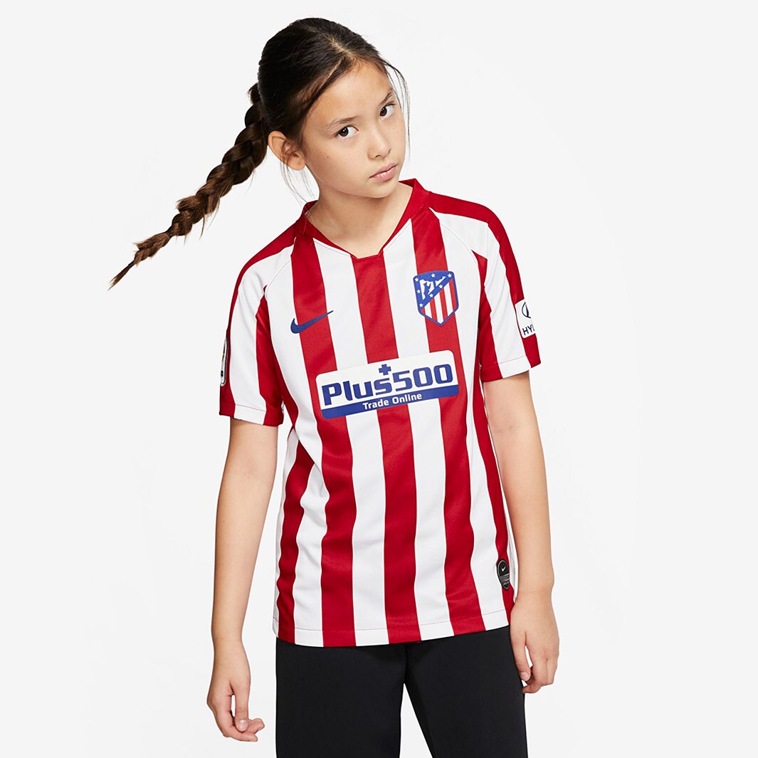 Nike Kids Atletico Madrid 2019/20 Home Stadium SS Jersey - Sport Red ...