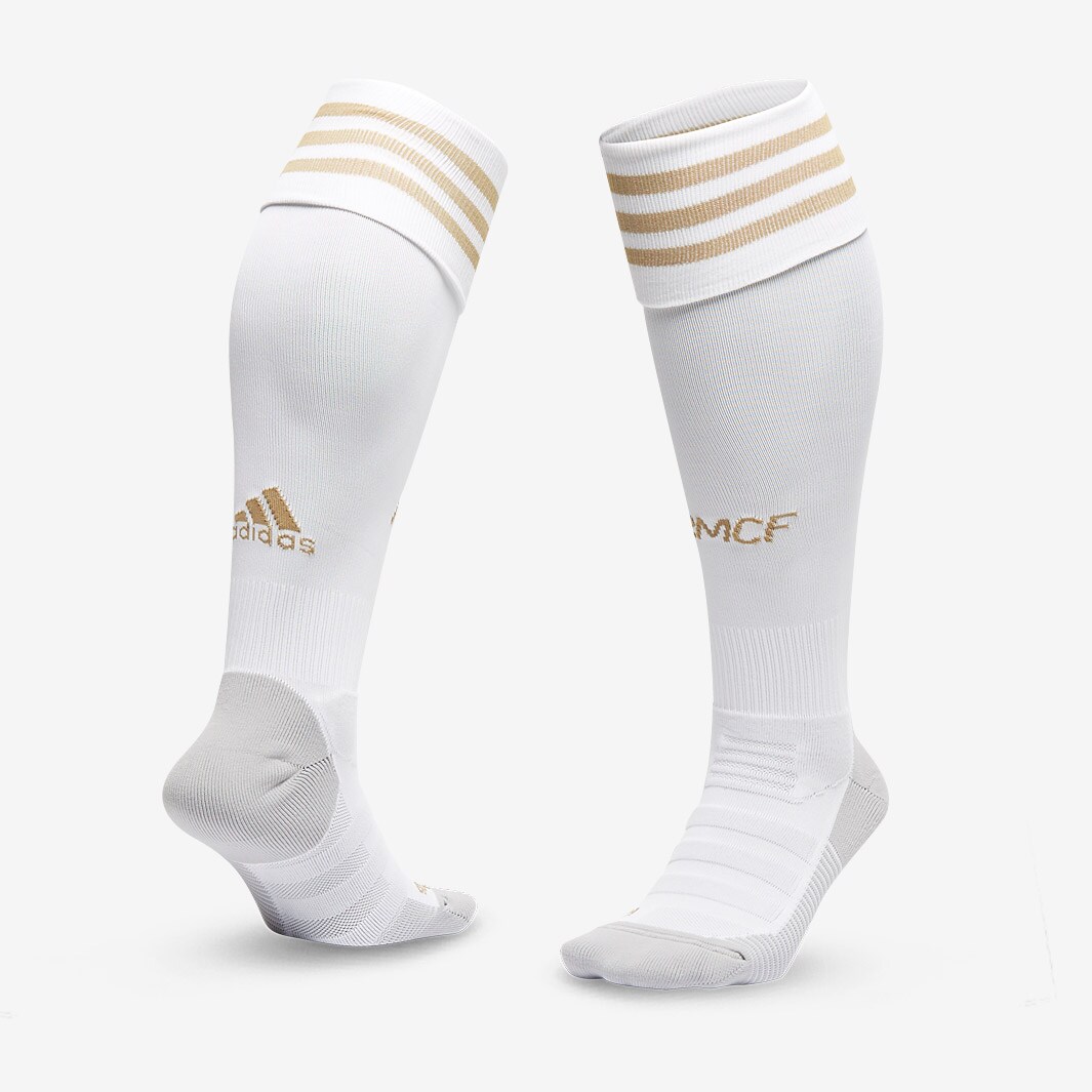 adidas Real Madrid 2019/20 Home Socks - White - Mens Replica - Socks