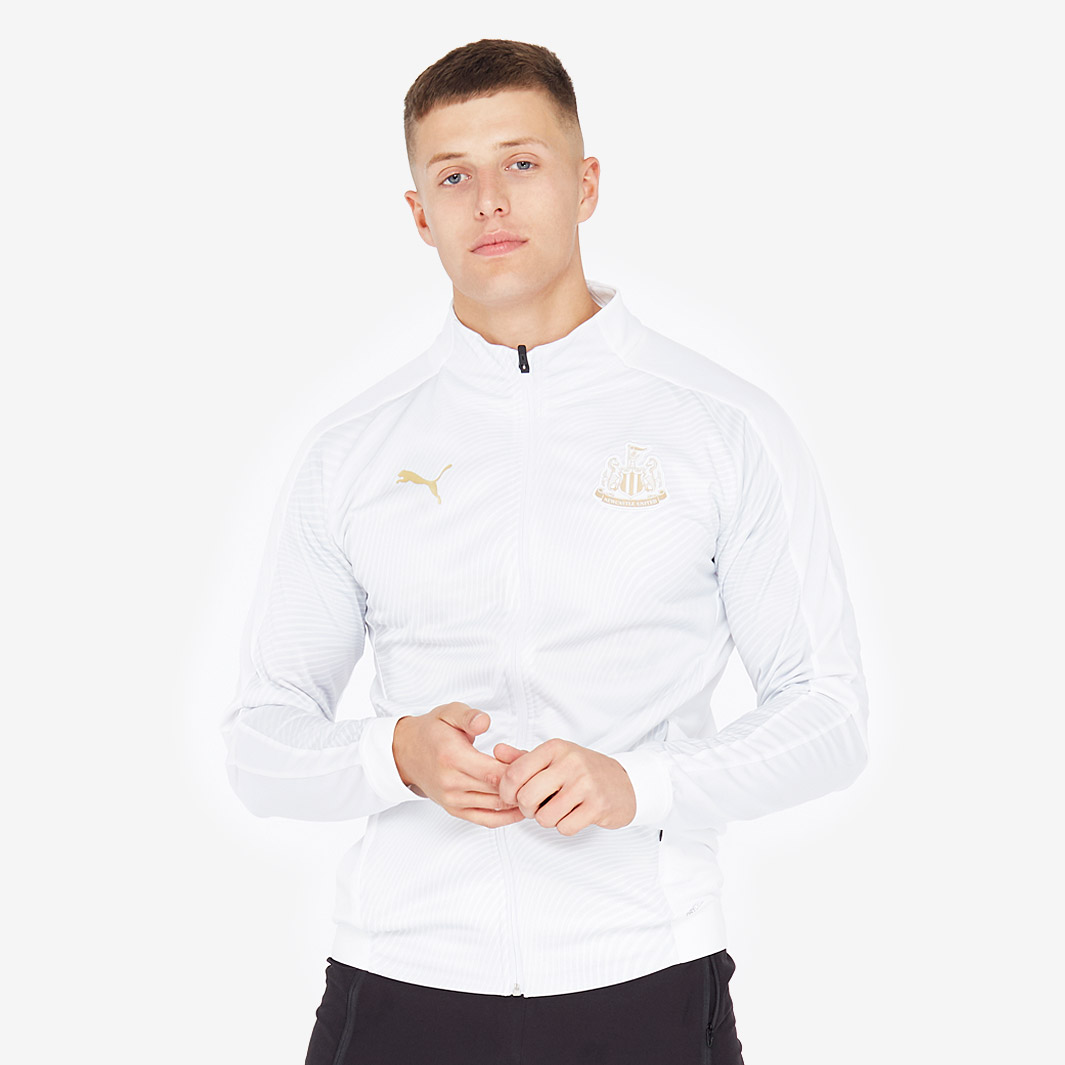 Puma Newcastle United 19/20 Stadium Jacket EPL - Puma White/Puma Team ...
