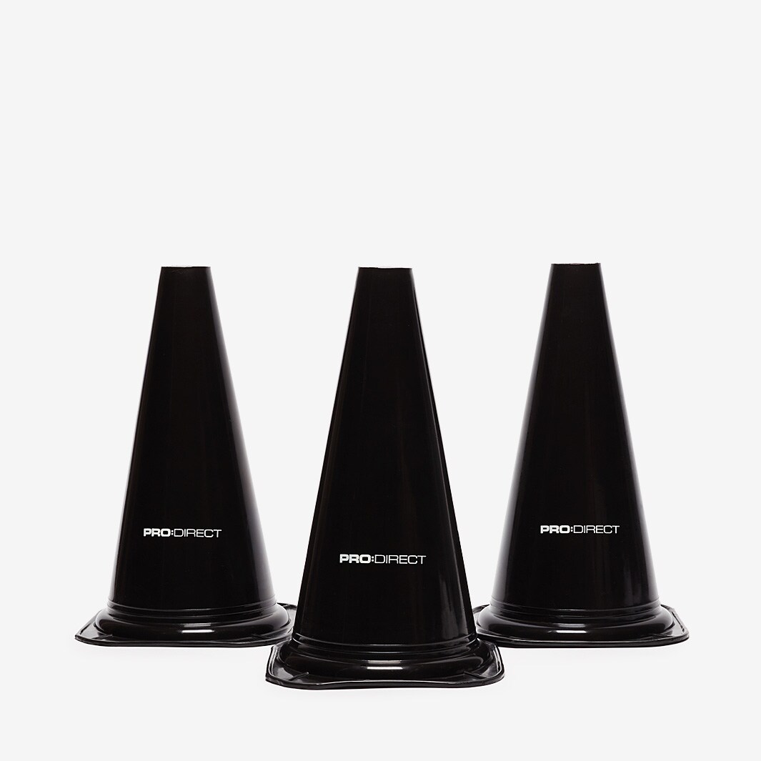 Pro:Direct Traffic Cone 12 " - Coaching Aids - Target Cones - Black