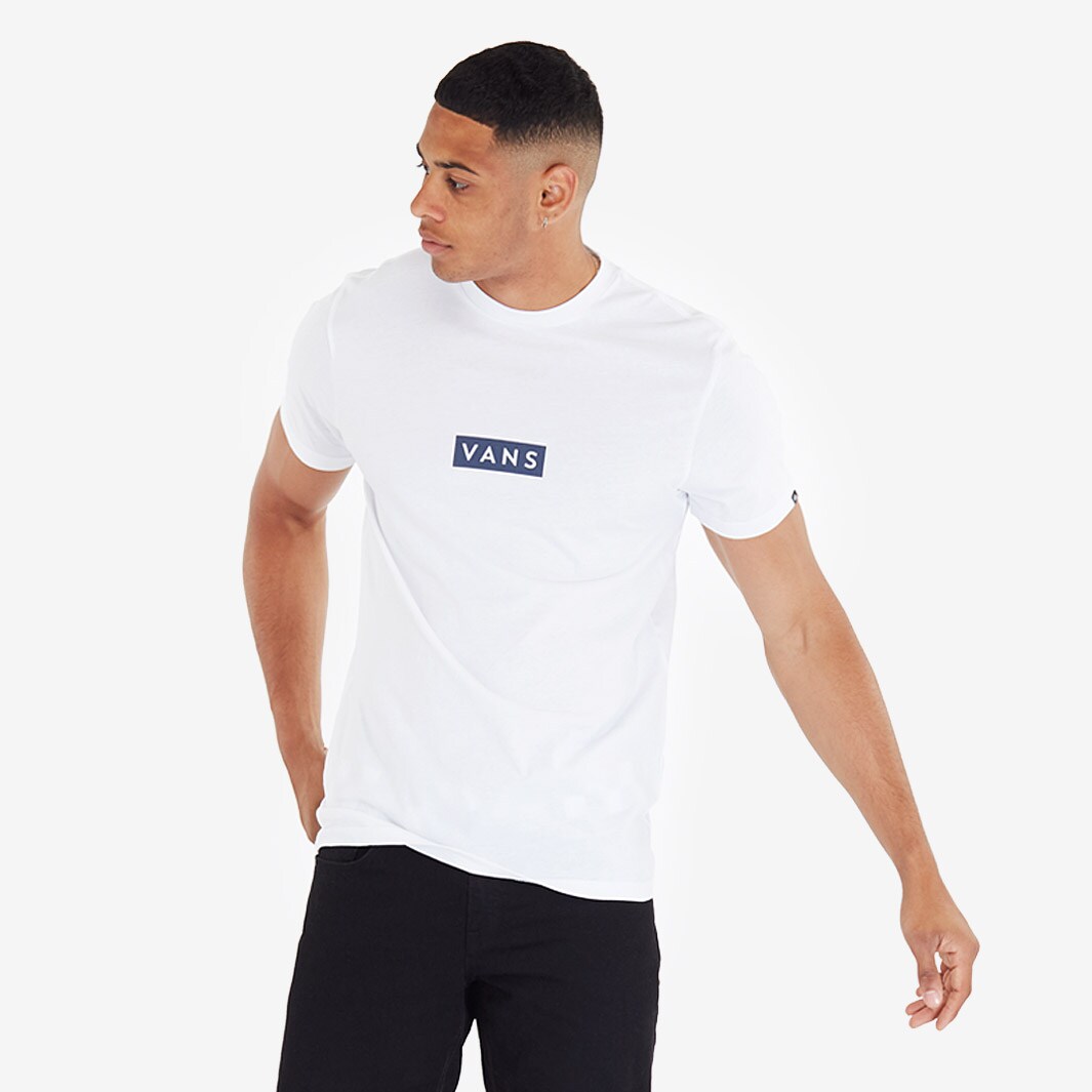 Vans Vans Easy Box Ss - White-Dress Blues - Mens Clothing | Pro:Direct ...