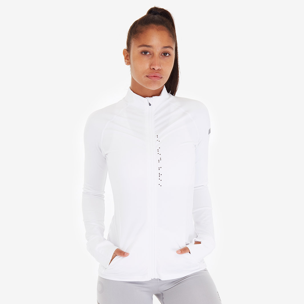 base womens zip jacket - white - Womens Clothing