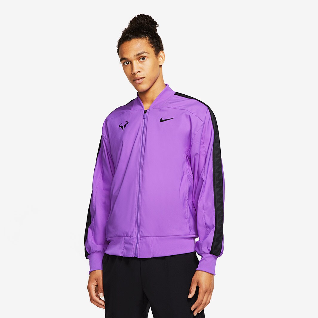 Nike Rafa Court Jacket - Bright Violet/Black - Mens Clothing | Pro ...