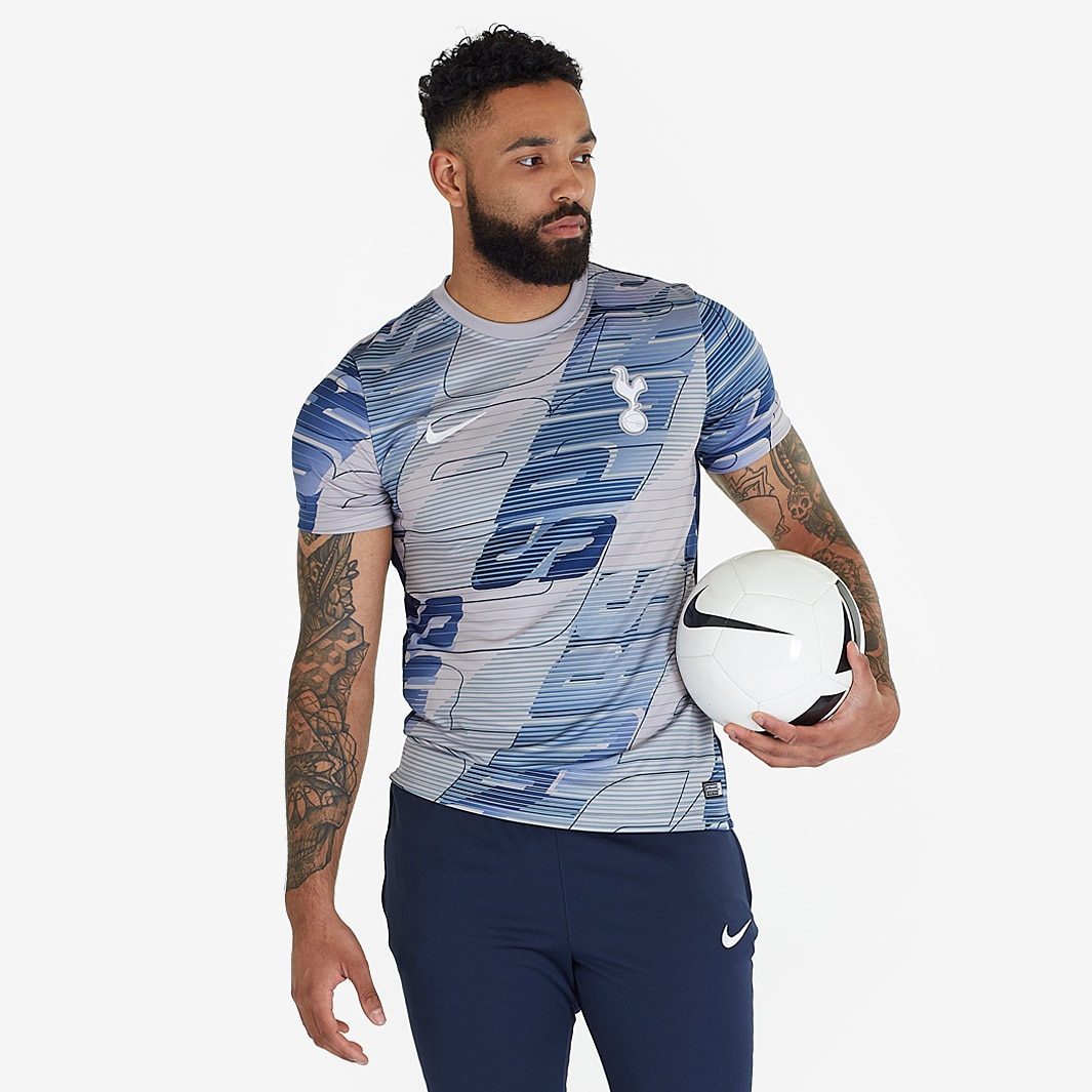 Nike Tottenham Hotspur 2019/20 Dry Top SS Pre Match - Atmosphere Grey ...