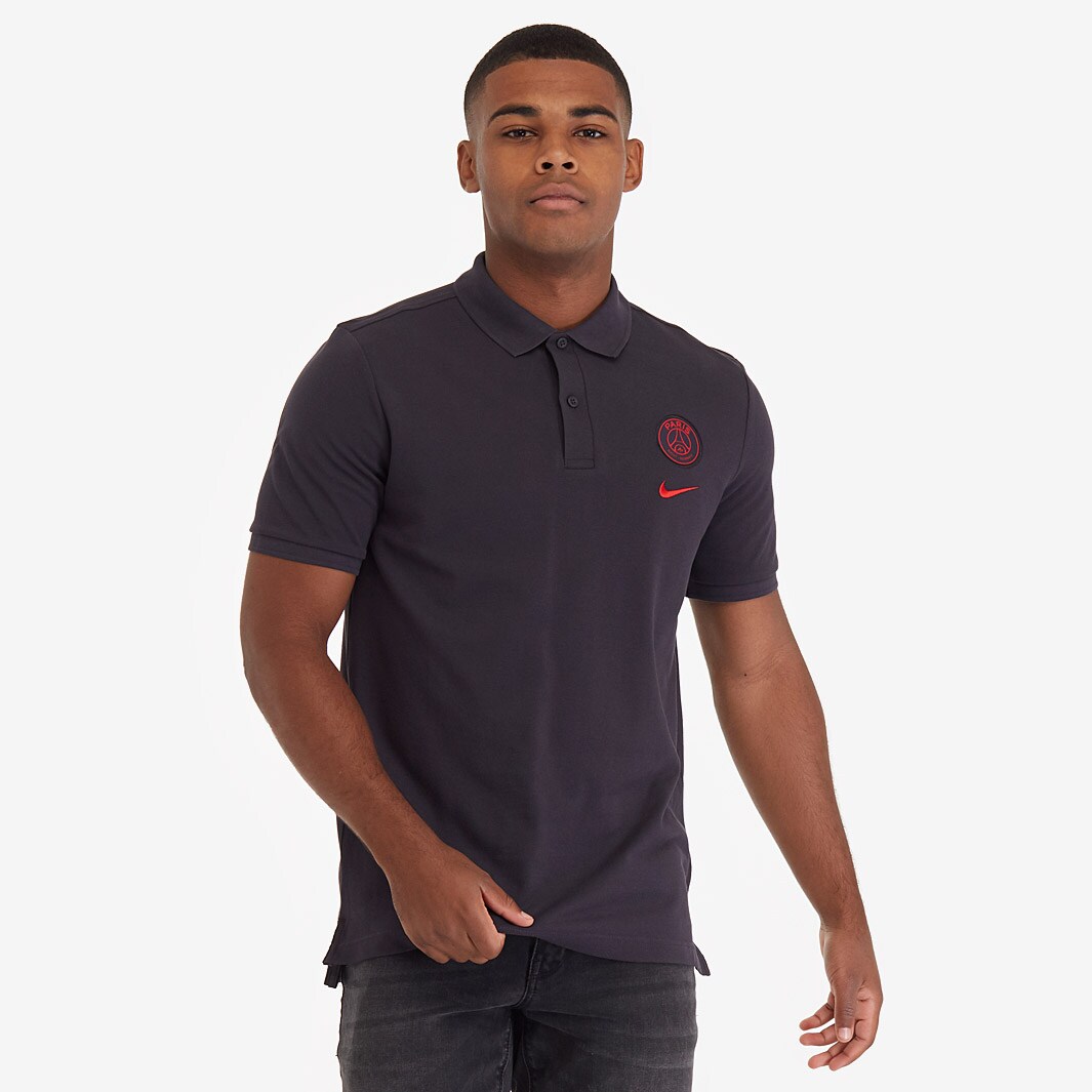 Nike Paris Saint-Germain 2019/20 NSW Polo PQ Crew - Oil Grey/Obsidian ...