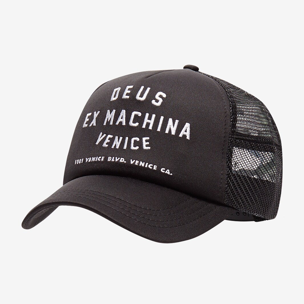 Deus Ex Machina Venice Address Trucker - Black - Mens Clothing | Pro ...