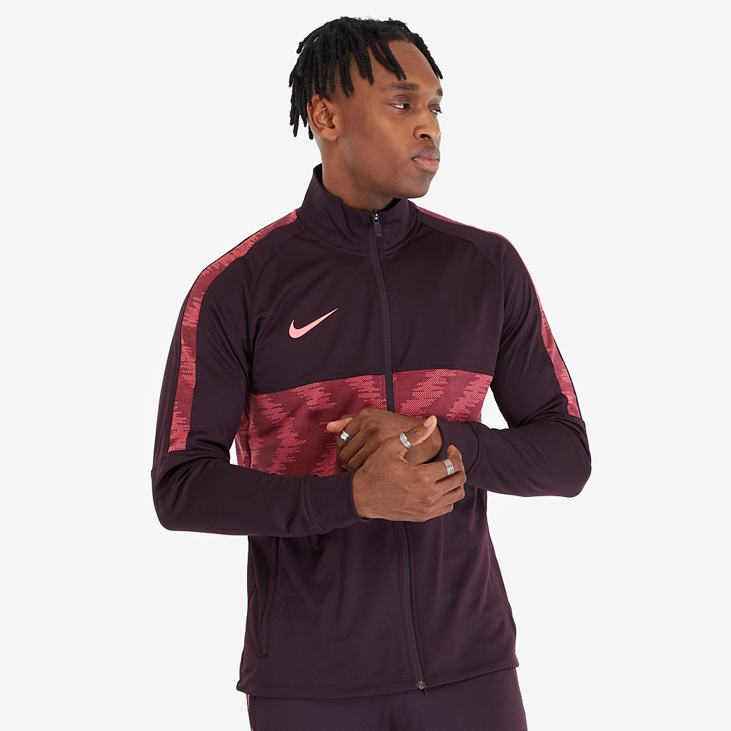 Nike Dry Strike Track Jacket - Burgundy Ash/Burgundy Ash/Racer Pink ...