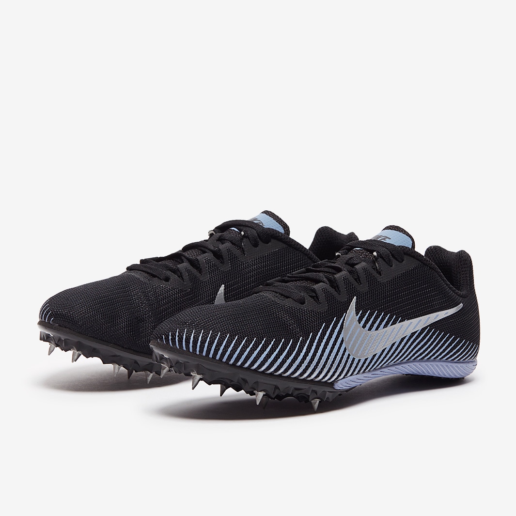 Nike Zoom Rival M 9 - Black/Metallic Silver-Indigo Fog - Mens Shoes ...