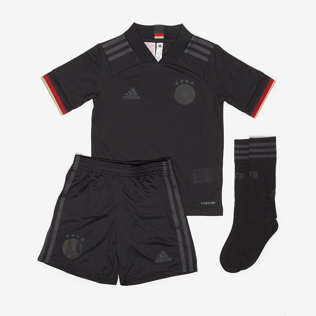 adidas Germany 2020 Away Mini Kit - Black - Boys Replica - Tops