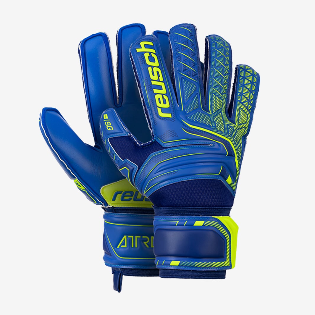 Reusch Attrakt SG Extra - Azul/Amarillo Fluorescente/Azul - Guantes de ...