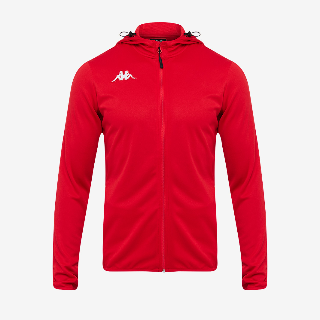 Kappa Telve Full Zip Jacket - Red - Mens Football Teamwear