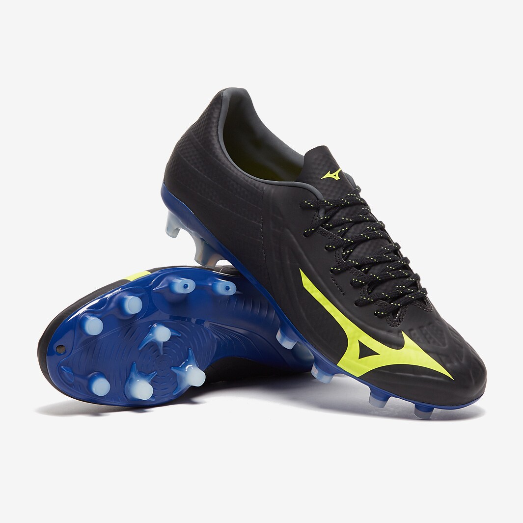 Mizuno Rebula 3 Pro FG - Black/Safety Yellow - Firm Ground - Mens Boots ...