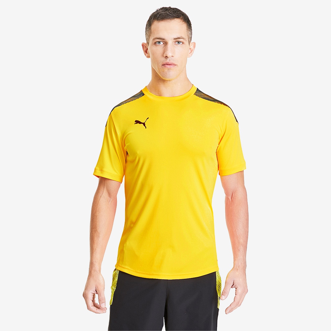 Puma FTBL NXT Pro T-Shirt - Ultra Yellow/Puma Black - Mens Clothing ...