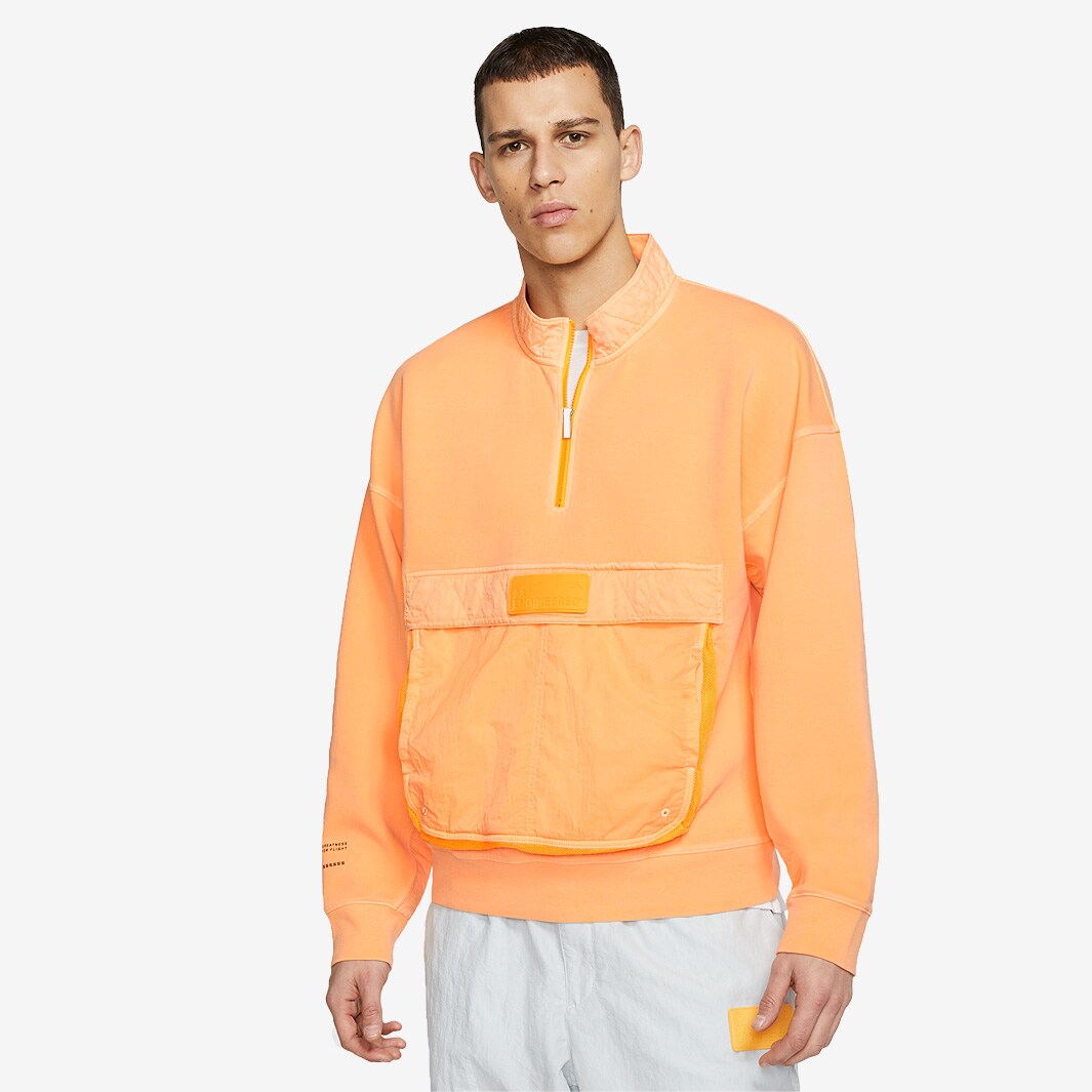 Mens Clothing - Jordan 23 Engineered 1/2 Zip Top - Laser Orange ...