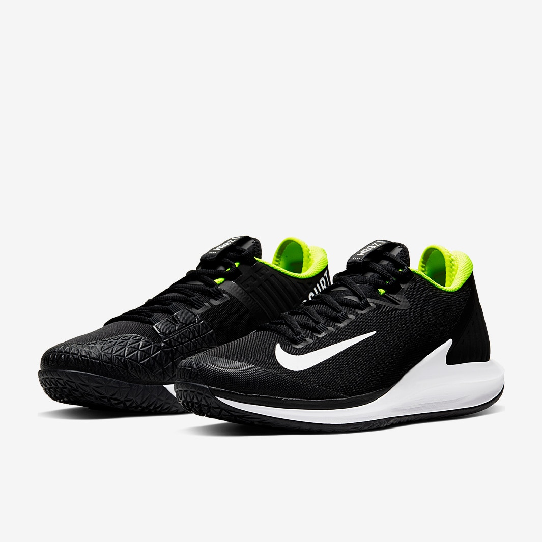 Nike Court Air Zoom Zero HC - Black/White/Volt - Mens Shoes | Pro ...