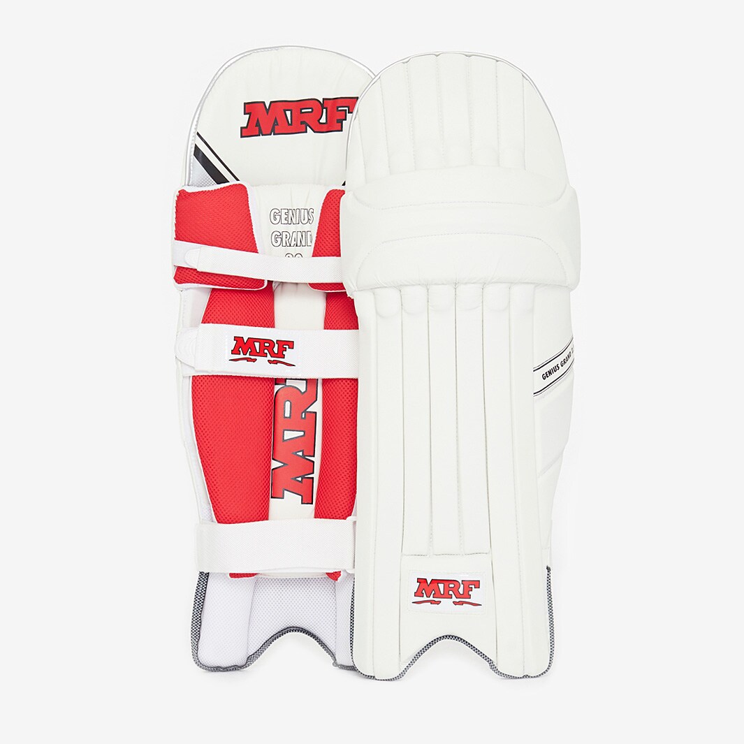 MRF Genius Grand Edition 2.0 RH Batting Pads - White/Blue - Batting ...