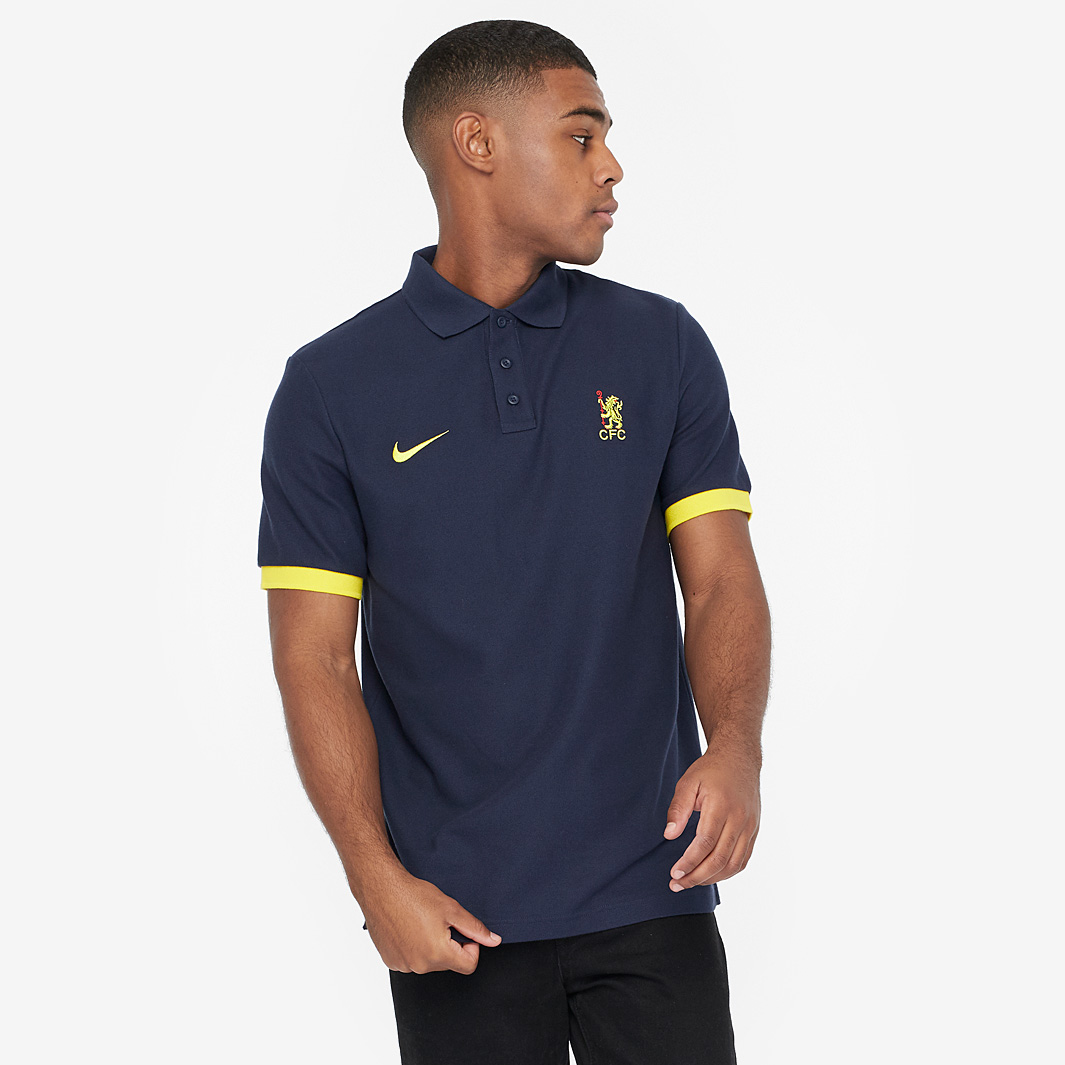 Polo Nike Chelsea FC 2019/20 Core Matchup FA - Obsidiana/Tour Amarillo ...
