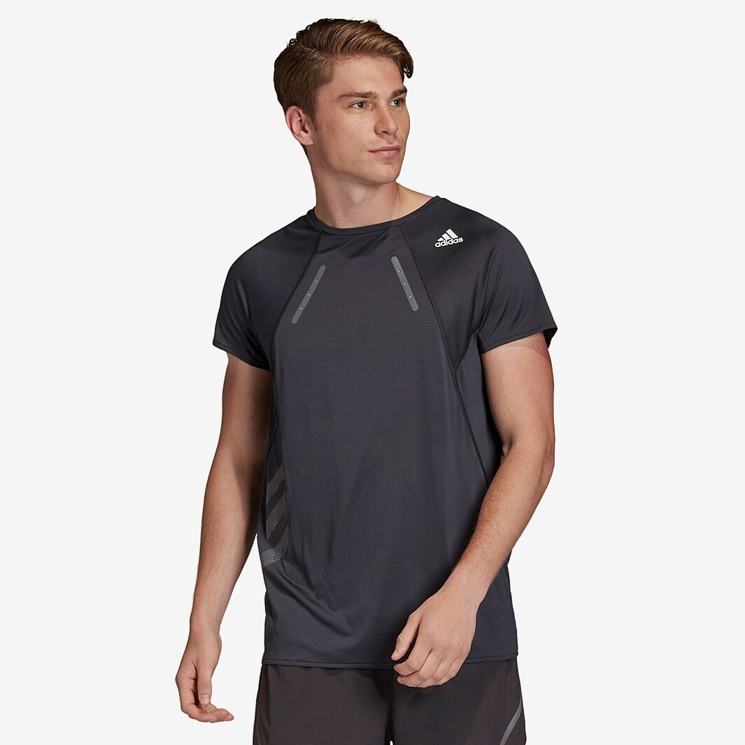 adidas Heat RDY T-Shirt - Black - Mens Clothing | Pro:Direct Running