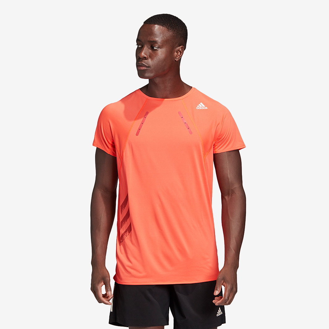 adidas Heat RDY T-Shirt - Solar Red - Mens Clothing | Pro:Direct Running
