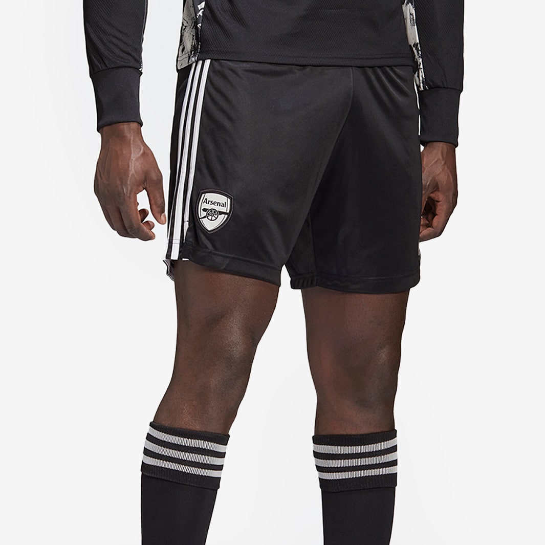adidas Arsenal 2020/21 Home GK Shorts - Black/Cloud White - Mens ...